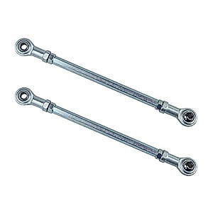 2pcs M8 200mm Inner Outer Steering Tie Rod End Lower Upper Ball Joint Adjustable Sway Bar Assembly for Electric ATV Quad Go Kart