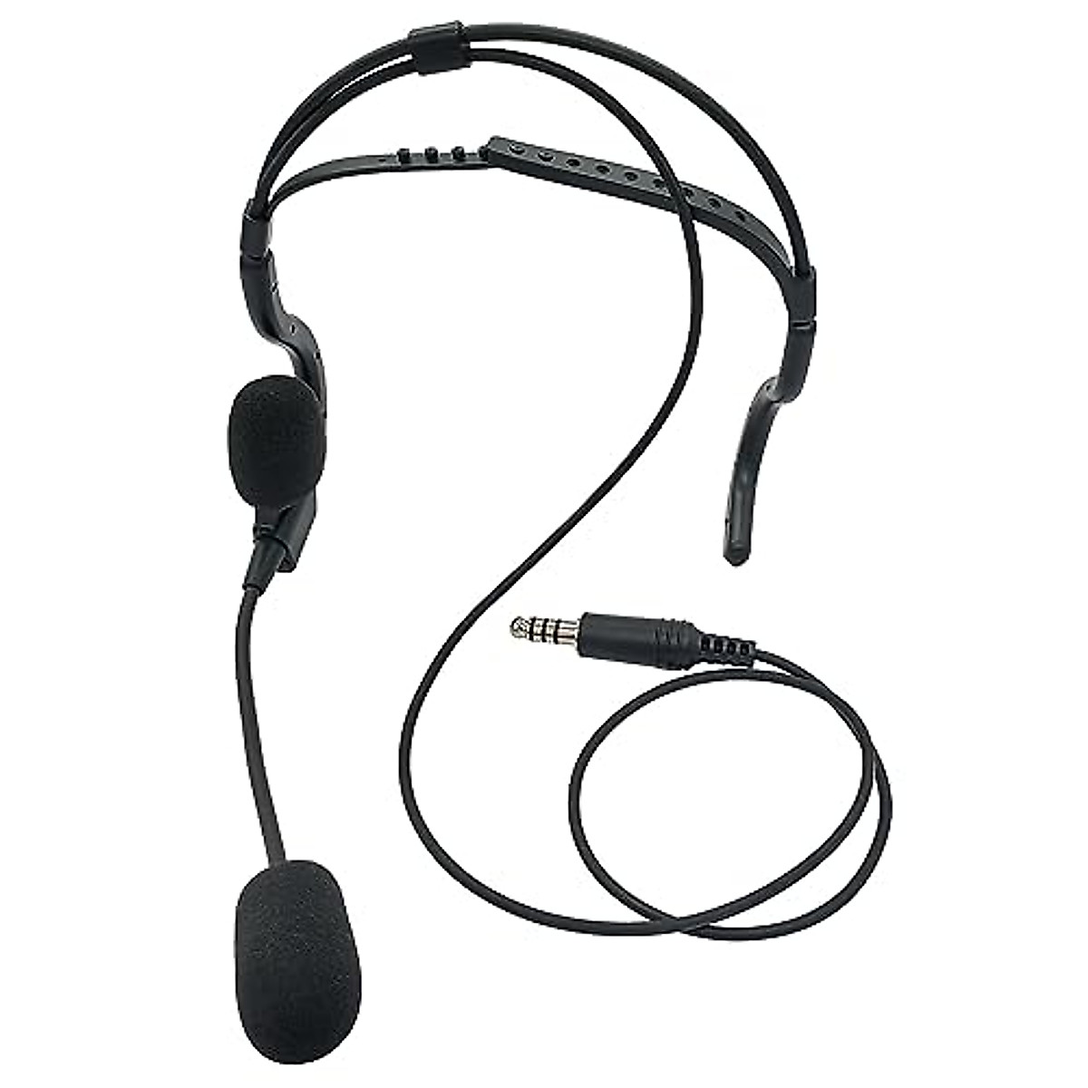 Pdflie Walkie Talkie Earpiece Behind The Head Over Ear Radio Headset Headphone with Boom Mic U94 Tactical PTT Compatible for Baofeng Kenwood UV-5R BF-F8HP 888S