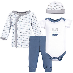 Luvable Friends baby boys Cotton Preemie Layette Set, Arrows, Preemie US
