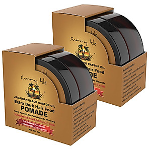 Sunny Isle Extra Dark Jamaican Black Castor Oil Hair Food Pomade 4oz (Pack of 2)