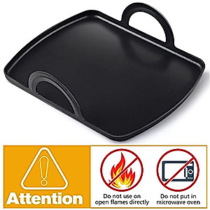 Grill Griddle Plate for Ninja AG300 AG300C AG301 AG301C AG302 AG400 IG301A Indoor Foodie Grill Grate（10 x 8 inch)