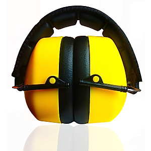 DECIBEL DEFENSE Professional Safety Ear Muffs - 37dB NRR - The HIGHEST Rated & MOST COMFORTABLE Ear Protection for Shooting & Industrial Use - PROFESSIONAL HEARING PROTECTION (SAFETY YELLOW)