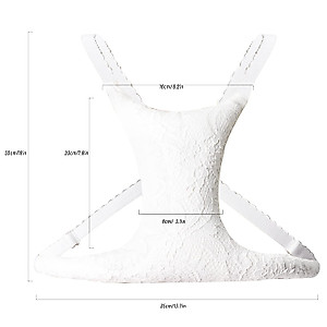 HCBZVV Anti Wrinkle Bra Pillow with 5 Pieces Anti-Wrinkle Chest Pads Set,Breast Wrinkle Prevention, Anti Aging Pillow Breast Support for Women Chest Wrinkle Pillow