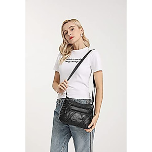 Mini Crossbody Bags for Women Leather Shoulder Purses Vegan women Cross body Bag Small Purse and Handbag Lightweight Ladies Pocketbook Blue