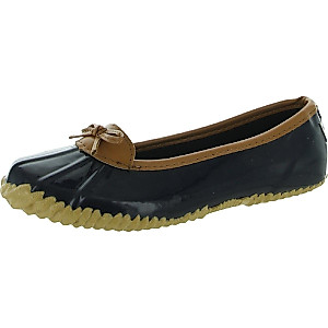 LONDON FOG Womens Webster Rain Shoe Navy 10 M US