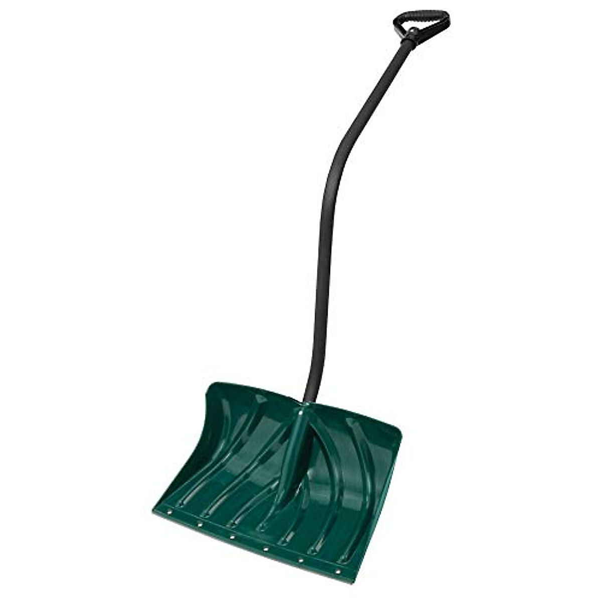 Suncast SC3250 18-Inch Snow Shovel/Pusher Combo with Ergonomic Shaped Handle and Wear Strip, Green