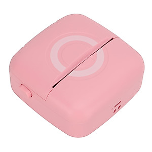 Lybunair Mini Bluetooth Thermal Printer Portable Handheld 200DPI USB Charging Smart Sticker Printer Pink