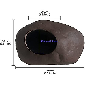 Mairuker Ceramic Fish Tank Decorations,Betta Cave Rock,Shelters Small Hiding Cave for Fish Betta Shrimp Cichlid Bonsai Play