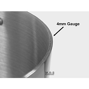 Steamer Pot 22QT Vaporera Tamales Tamalera 4mm Gauge 1200 Alloy Pure Aluminum Commercial Extra-thick Reinforced Rim and Bottom Tamale Commercial Restaurant Pot