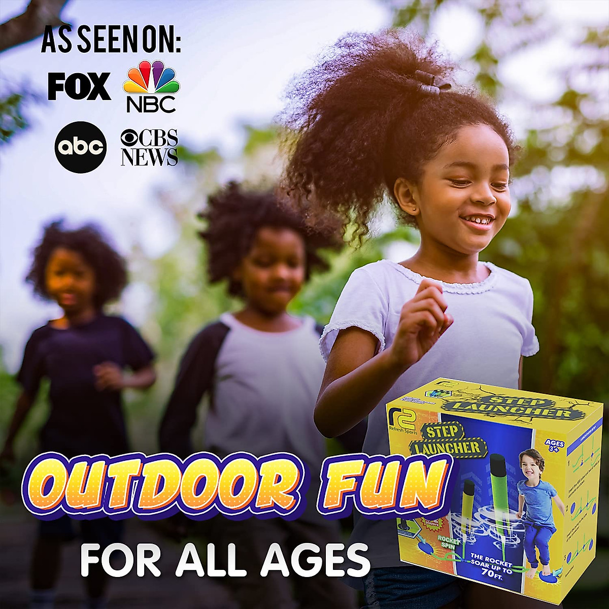 Toy Rocket Launcher for Kids: Best Girls & Boys Toys Stomp Dual Air Rockets Foam Mortar Launcher Kit. Rocket Toy for Kids Age 5 6 7 8 9 10 Year Old Kid. Fun Outside Toys & Cool Boy Gifts Outdoor Toys