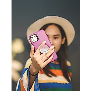 Cell Phone Stand Finger Holder - Pink Heart Rose Gold White Marble (3 Pack)