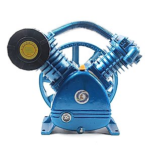 Air Compressor Pump Head, 21CFM 5.5HP Air Compressor Pump Replacement 175Psi V-Type Dual-Cylinder Air Compressor Piston Pump Head, V-0.6/12.5 (US Stock)