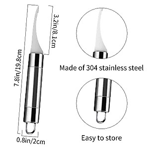 4 PCS Shrimp Deveiner Tool and Peeler, Stainless Steel Shrimp Peeler and Shrimp Cleaner Knife, Easy to Use Shrimp Deveiner, Kitchen Tools