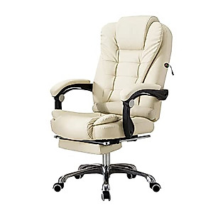 SEASD Office Chair Multifunction Office Computer Chair Swivel Reclining Boss Chair Household Study Room