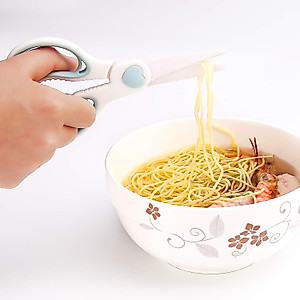 Ceramic Scissors for Baby Food by WELLSTAR, Safety Healthy BPA Free Portable Toddler Shears with Protective Blade Cover and Travel Case, 2 Pack