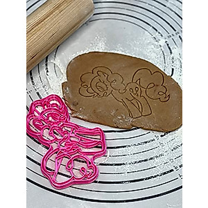 Pinkie Pie Cookie Cutter & Mold Produced by 3D Kitchen Art