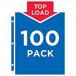 Avery Clear Economy Sheet Protectors, Top Load, 100 Document Protectors (75183)