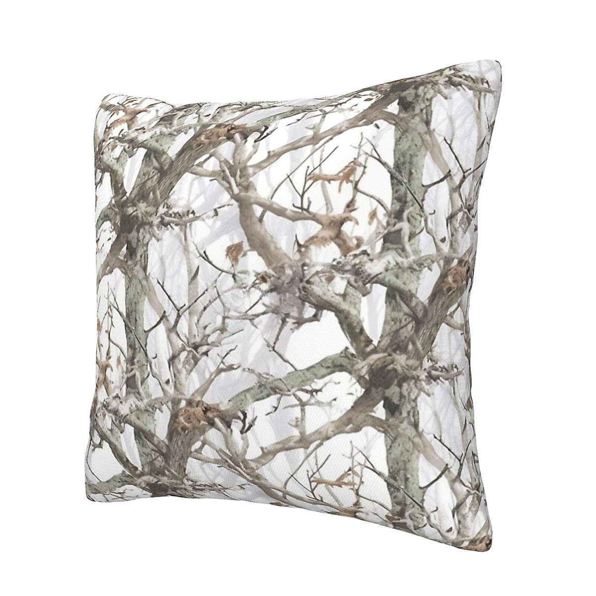 White Tree Camo Printed Pillow Covers Soft Throw Pillow Covers Cushion Pillow Covers Square Pillowcases Decorative Cushion Case for Sofa Couch