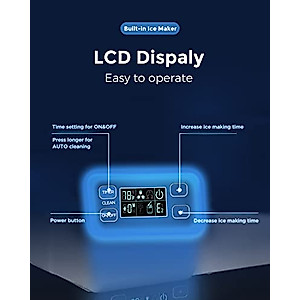 Northair Untercounter Freestanding Ice Maker Daily 80lbs Commercial Built-in Machine with Scoop