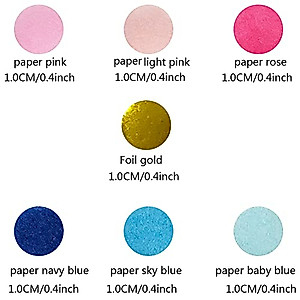 2 Pack Round Baby Gender Reveal Confetti Decorations Pink and Blue Confetti for Baby Shower Gender Reveal Party Decorations 10mm Total 160 Grams