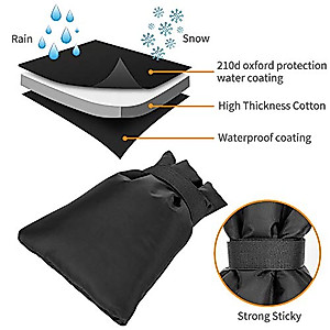 Outdoor Faucet Covers for Winter,9"x 7",Outside Garden Faucet Socks for Freeze Protection,Reusable Thickened Faucet Covers,2 Pack