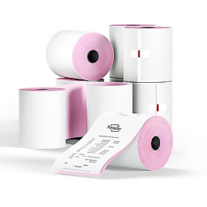 (10 Rolls) 2 Ply Carbonless Rolls 3" X 95 Feet White/Yellow Receipt Paper POS Cash Register Two Ply