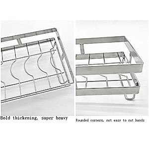JUNXIAN Dish Rack Household Dish Storage Rack, Kitchen Dish Drying Rack, Dish Drying Storage Rack, Kitchen Storage Rack (Two Pieces) Dish Containers