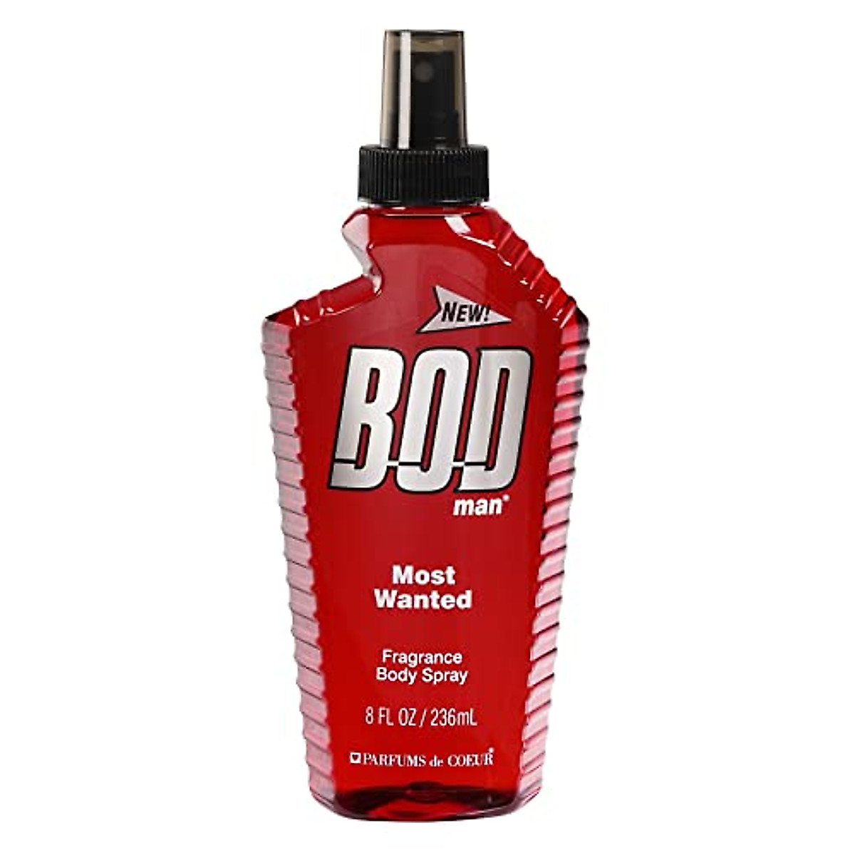 BOD Man Most Wanted Fragrance Body Spray for Men, 8 Ounce