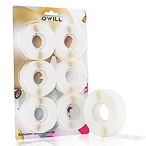 OWill Decorations DIY Scrapbooking 3000PCS Clear Glue Points, Removable Balloon Sticky Points Double Sided dots Tape, Extra Strong Sticky for Crafting Wedding Christmas Birthday Party