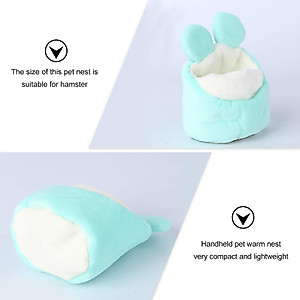 balacoo 1pc Hamster Nest Hamster Sleep Nest Pet Sleep Nest Hamster Sleep House Pet Warm Nest Warm Pet Nest Guinea Pig Nest Mini Pet Nest Warm Hamster House Handheld Pet Den Small Pet Den