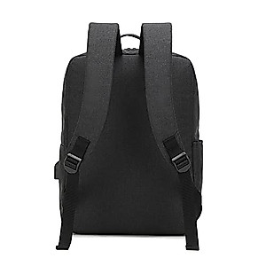 BE SAMRT Laptop Backpack, Business Slim Durable Laptops Travel Backpacks with USB Charging Port, Waterproof College Backpack Computer Bag Gifts for Men & Women Fits 15.6 Inch Notebook (Black)