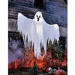 Spirit Halloween 7.5 Ft Floating Howling Spirit Animatronic | Animated Decoration | IR Sensor Activated