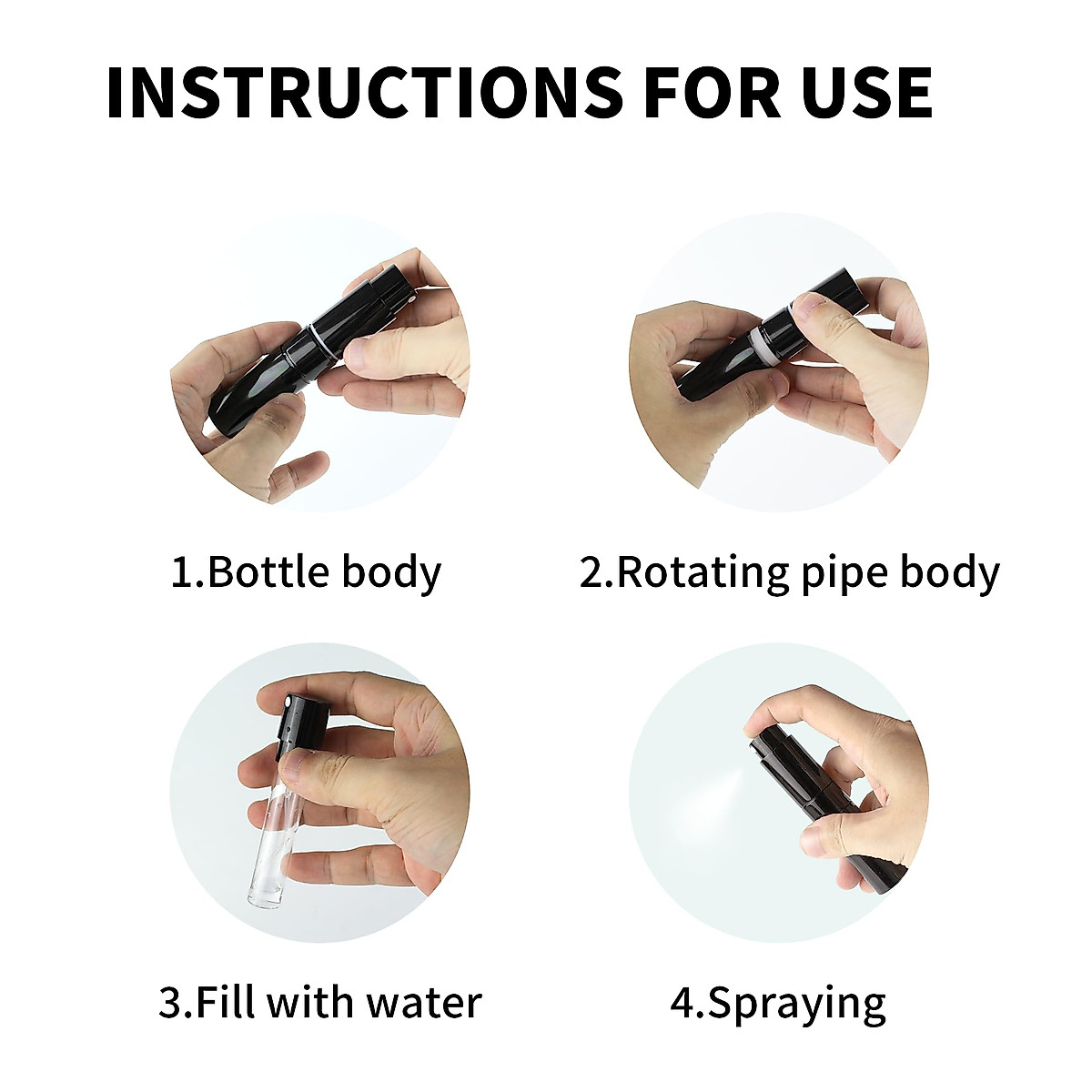 Generic Coffee Dosing Cup and Spray Bottle Set，Espresso Coffee Accessories For Reducing Coffee Power Static, small, black