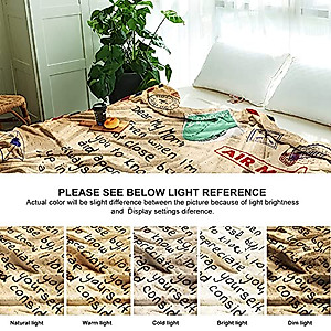 Best Gifts for Mom Happy Birthday Gifts for Mom from Daughter Son Christmas Thanksgiving Valentines Mothers Day to My Mom Blanket Gifts for Her Love Letter Super Soft Throw for Couch Sofa 60"x50"