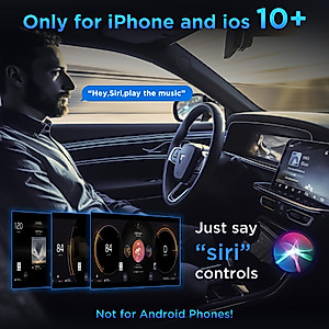 Wireless Carplay Adapter, Converts Wired to Wireless carplay Adapter for iPhone, Wireless Control Plug & Play Carplay for Cars from 2017 & for Apple iPhone iOS 10+