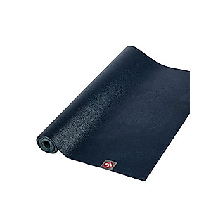 Manduka eKO Superlite Yoga Mat for Travel - Lightweight, Easy to Roll and Fold, Durable, Non Slip Grip, 1.5mm Thick, Midnight Blue, 71" x 24"