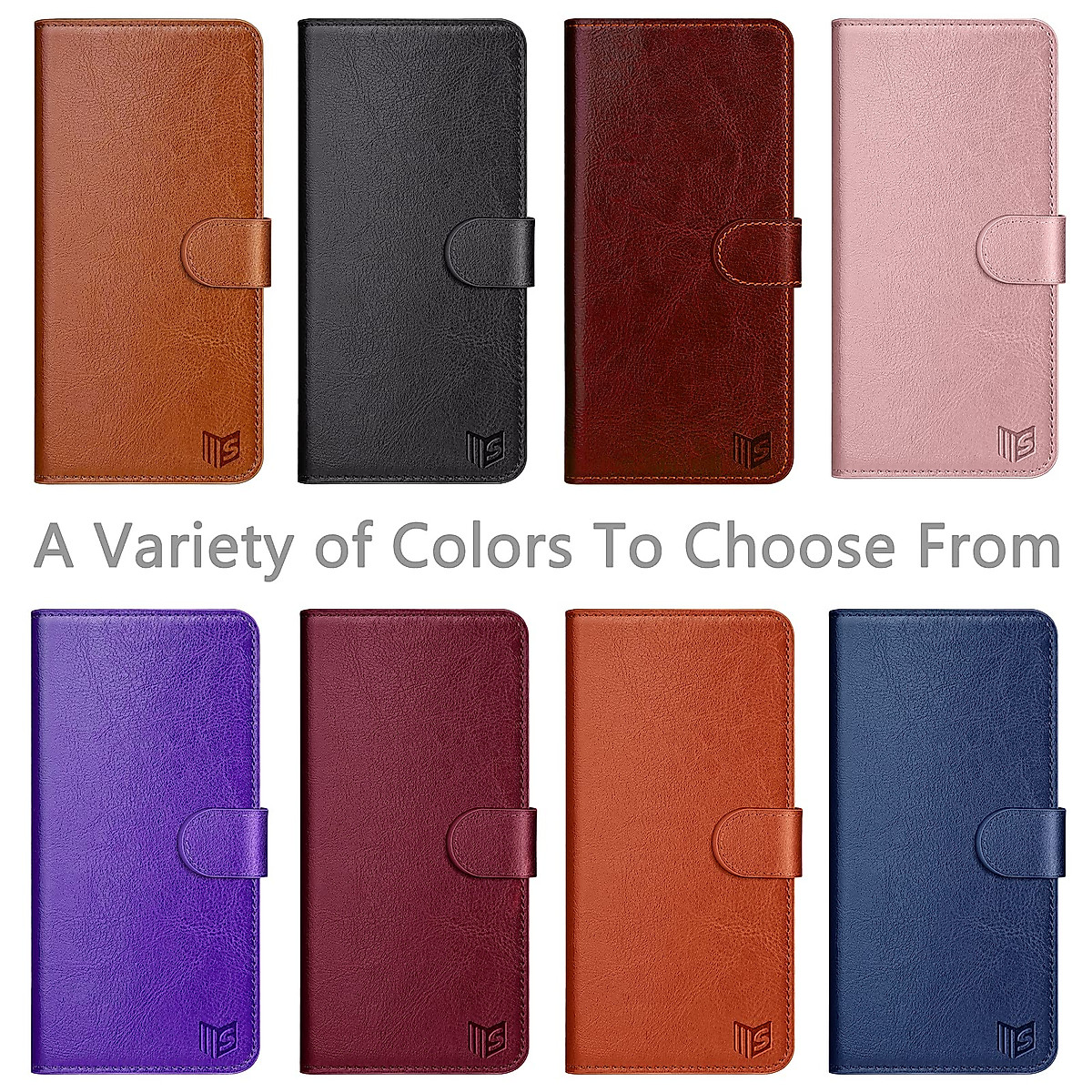 SUANPOT 【RFID Blocking for Samsung Galaxy A13 5G Wallet case Credit Card Holder,PU Leather Flip Folio Book Phone case Cover Women Men for Samsung A13 5G case Wallet (Wine Red)