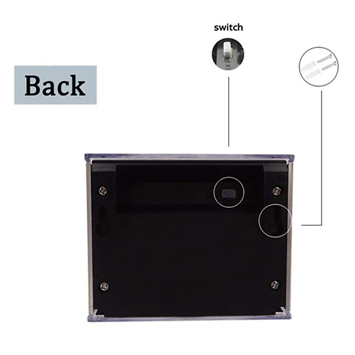 JF-XUAN Outdoor Light Outdoor Lighting Solar Powered 4 LED PIR Motion Sensor Stainless Steel Wall Light for Outdoor Garden Home