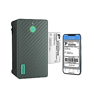 paperang - Bluetooth & USB Thermal Printer for Shipping Label (4 x 6 in), 203 DPI Portable Sticker Maker, Wireless Printing from iOS & Android Phone via App, Connect Mac & Windows OS with USB