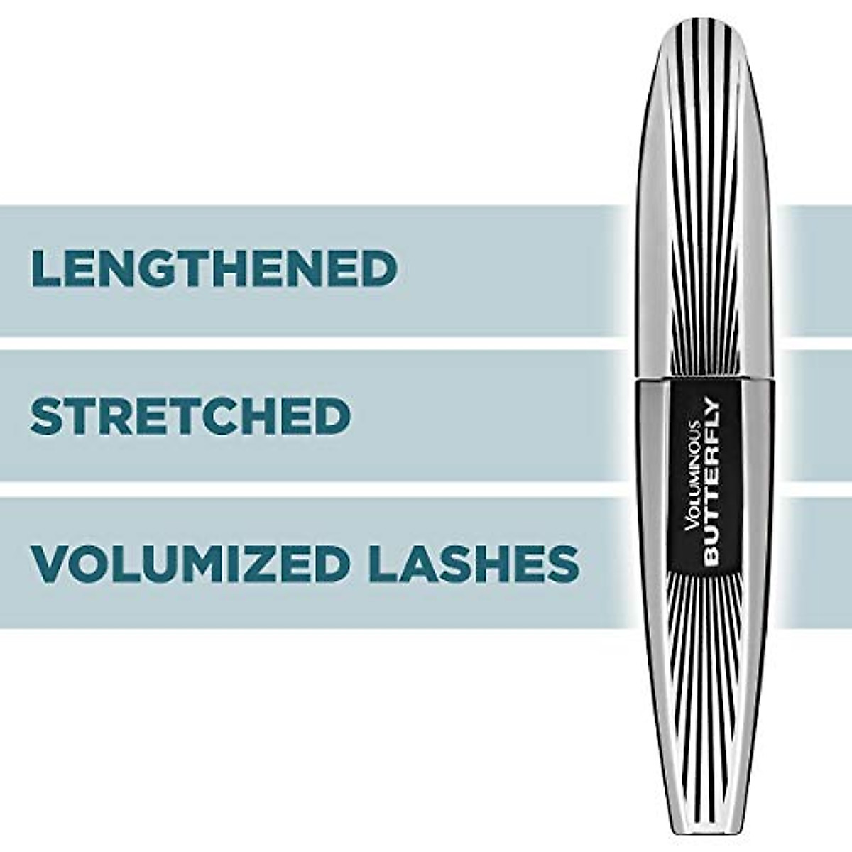 L'Oreal Paris Voluminous Butterfly Mascara, Waterproof, Black, 0.22 Fl. Oz., 1 Count