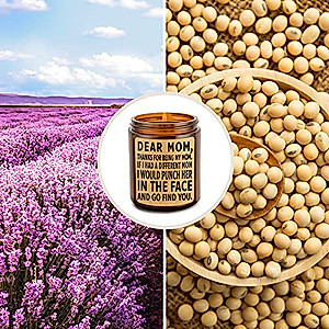 Gifts for Mom from Daughter, Son - Mom Gifts - Birthday Gifts for Mom - Funny Mother's Day Gifts, Thanksgiving Gifts, Christmas Gifts for Mom - LUOYUO Lavender Scented Candles