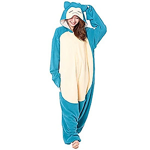 SAZAC Kigurumi - Pokemon - Snorlax - Onesie Jumpsuit Halloween Costume - Adult XL Size
