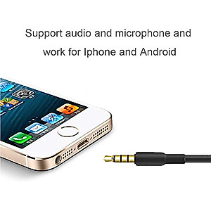 3 Packs Headset Audio Jack Extender 3.5mm Gold Plated Headphone Audio Jack Extension Adapter,Waterproof Headphone Cable