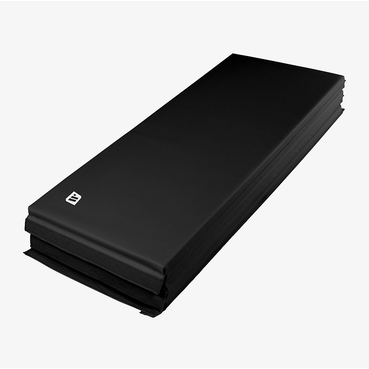 We Sell Mats Gymastics Multi-Sized Portable and Padded Folding Mat for Exercise, Yoga, Martial Arts, Portable with Hook & Loop Fasteners, 5' x 10' (1.5-inch Thick), Black