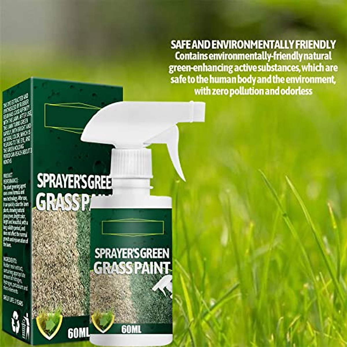 Green Grass Lawn Spray, Lawn Paint Lawn Colorant, Grass Paint For Lawn, Natural Green Spray Paints For Lawn And Lawn Paints, Lawn Colorant Turns Spots Green Again Environmentally Friendly