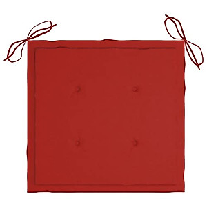 imasay Garden Chair Cushions 2 pcs Red 19.7"x19.7"x1.2"