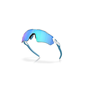 Oakley Youth OJ9001 Radar EV XS Path Rectangular Sunglasses, Polished White/Prizm Sapphire, 31 mm