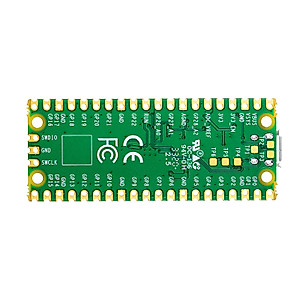 Pre-soldered Raspberry Pi Pico Microcontroller Mini Development Board with Header,Based on RP2040 Chip, Dual-core Arm Cortex M0+ Processor, High-Performance
