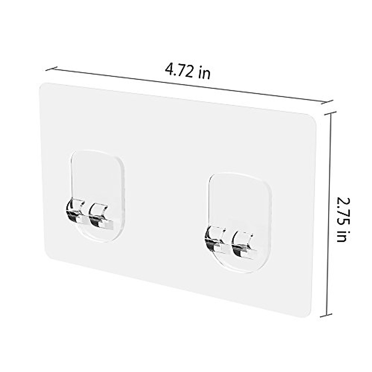ODesign Transparent Adhesive for Shower Shelf and Bathroom Shelf [4 Pack]