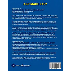 Anatomy & Physiology Made Easy: An Illustrated Study Guide for Students To Easily Learn Anatomy and Physiology